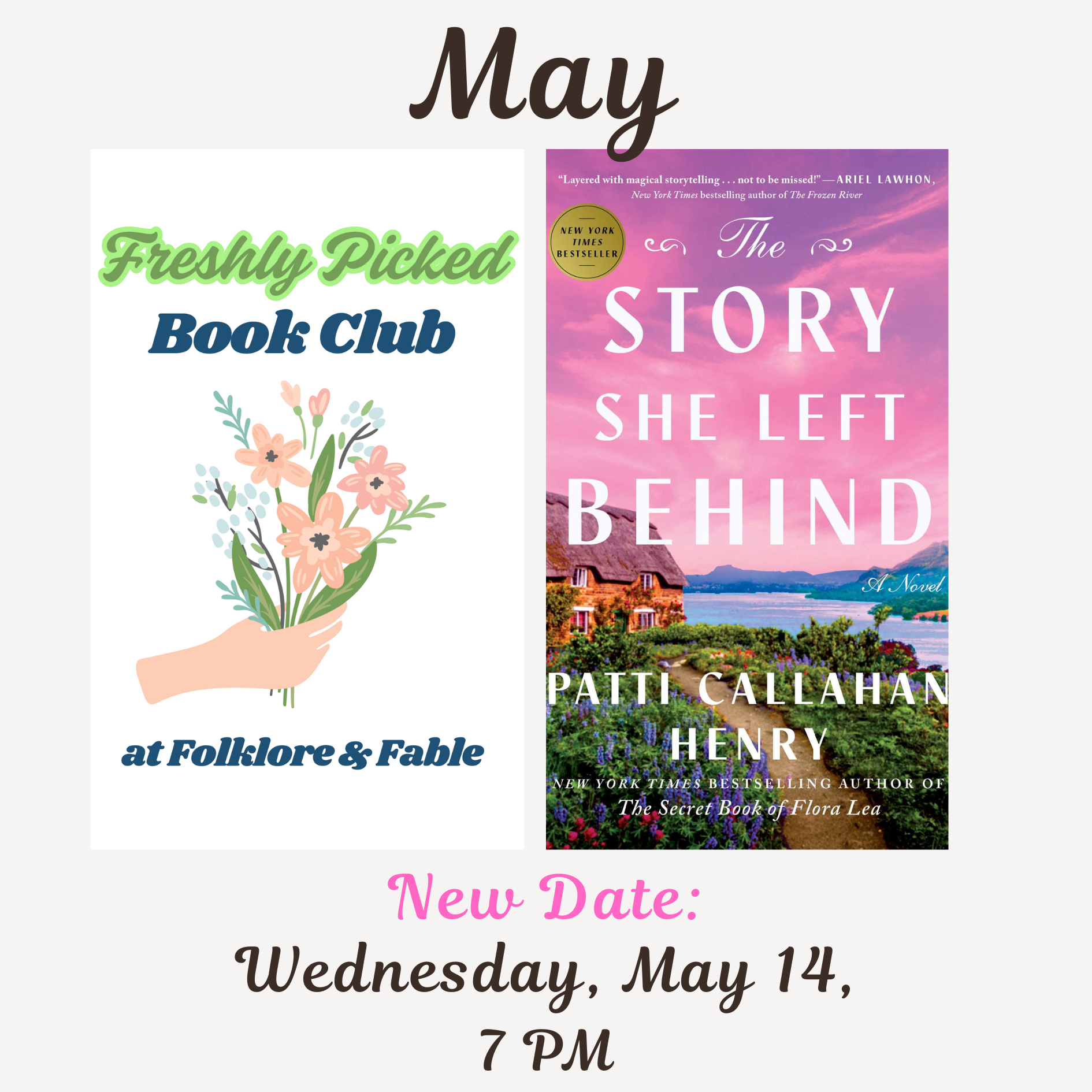 Freshly Picked Book Club - May 2025 - THE STORY SHE LEFT BEHIND ...